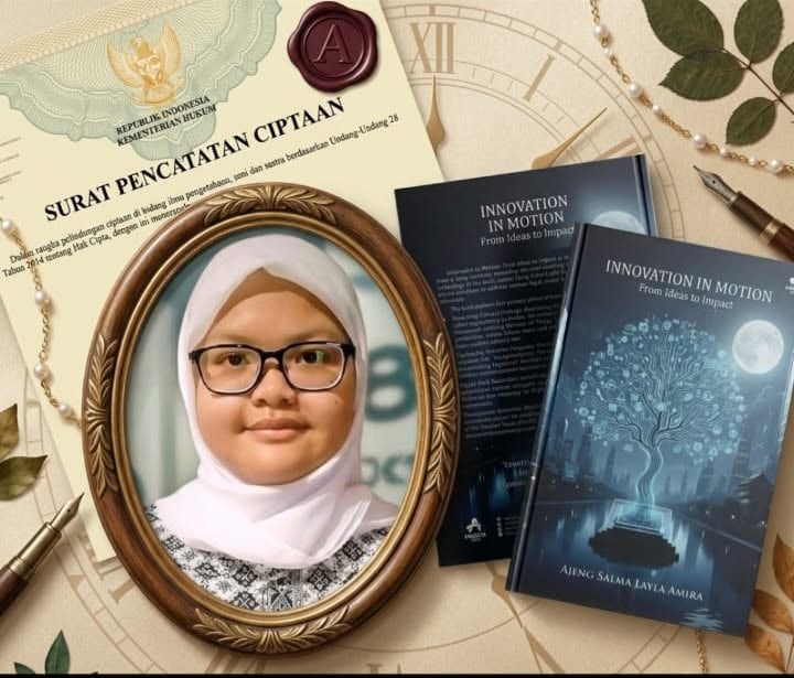 DJKI Terbitkan Hak Cipta Buku Karya Ajeng Salma Layla Amira Murid SMAN ...
