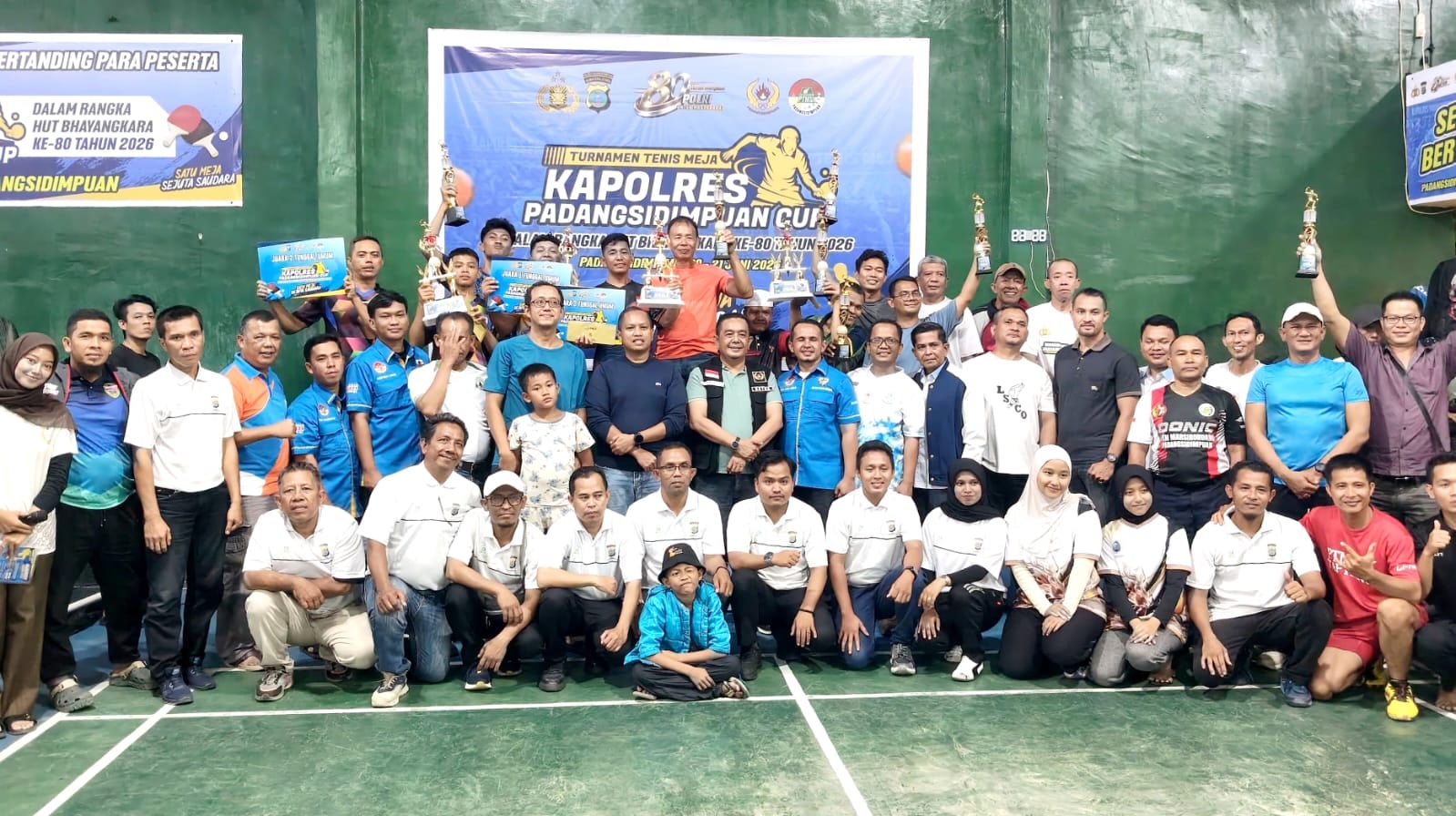 Tenis Meja Kapolres P. Sidimpuan Cup Sukses, Atlet Sidimpuan Dan R ...