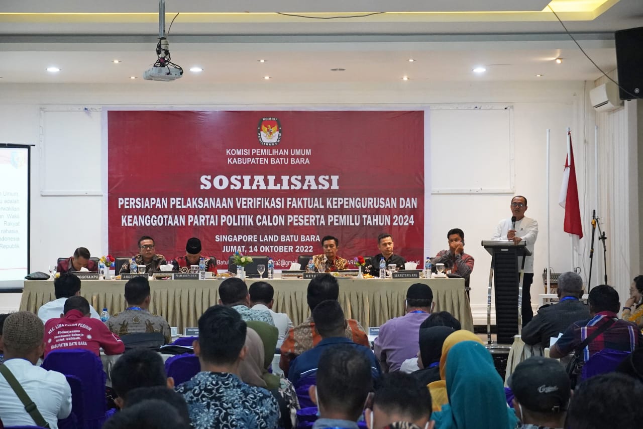 Sosialisasi Verifikasi Faktual Kepengurusan Dan Keanggotaan Parpol Calon Peserta Pemilu 2024
