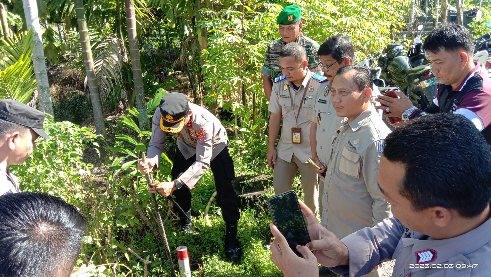 BPN Agara Gelar Patok Batas Tanah Simbolis