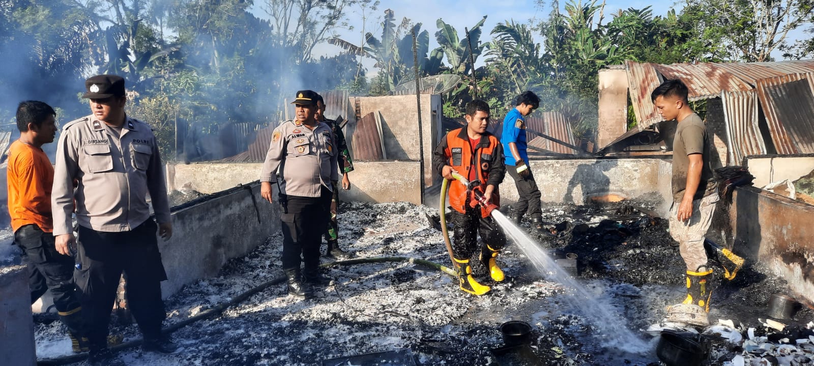7 Rumah Di Raya Ludes Terbakar, Kerugian Ditaksir Rp1,1 Miliar