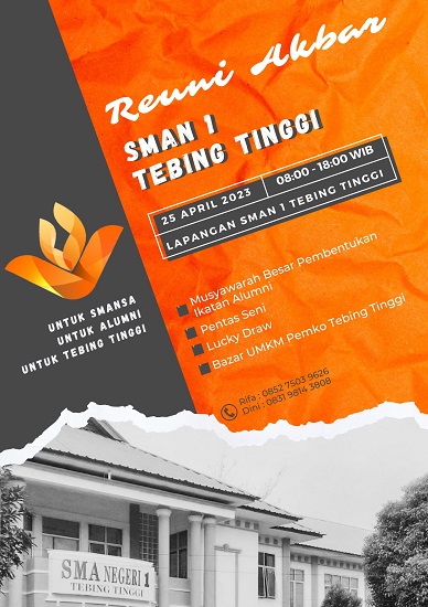 Alumni SMANSA Tebingtinggi Akan Gelar Reuni Akbar Dan Munas Perdana