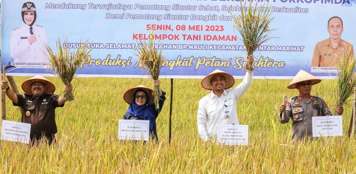 Wujudkan Kemandirian Pangan Nasional, Pemko P.Siantar Tingkatkan IP