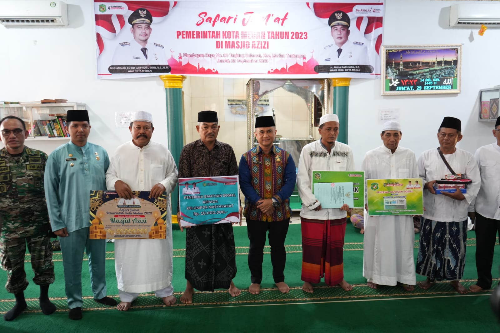 Melalui Safari Jum'at, Wali Kota Medan Ajak Warga Peduli Terhadap Kebersihan Lingkungan