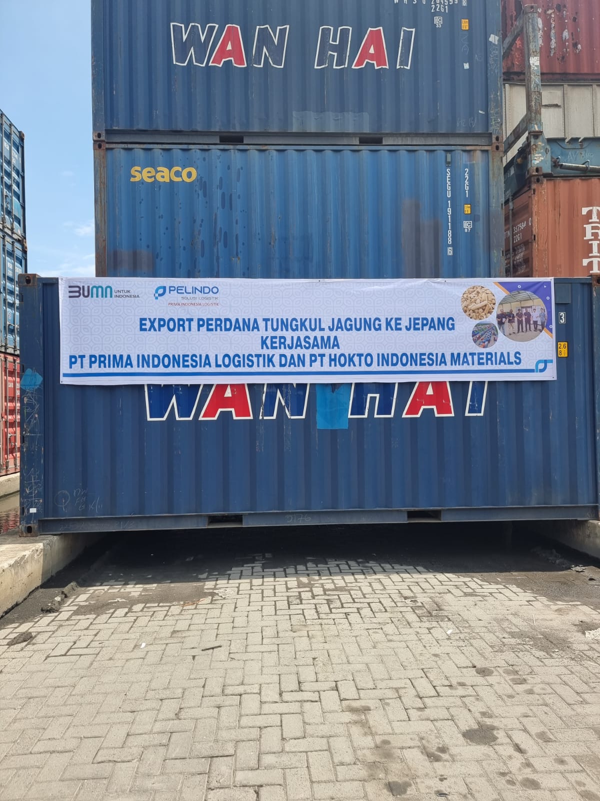 PT PIL Ekspor Perdana Tungkul Jagung Ke Jepang