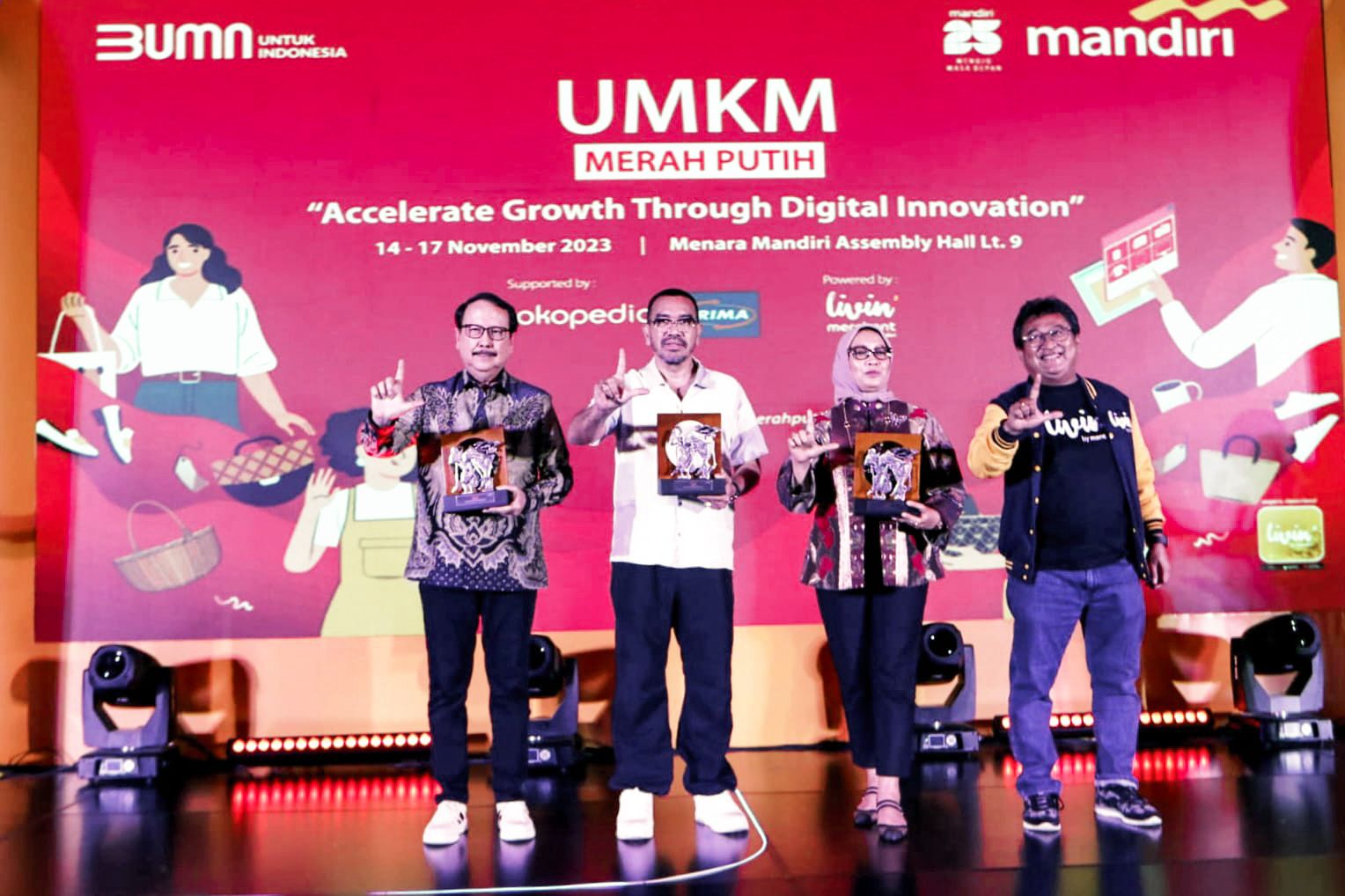 Bank Mandiri dan Jaringan PRIMA Gelar UMKM Merah Putih 2023