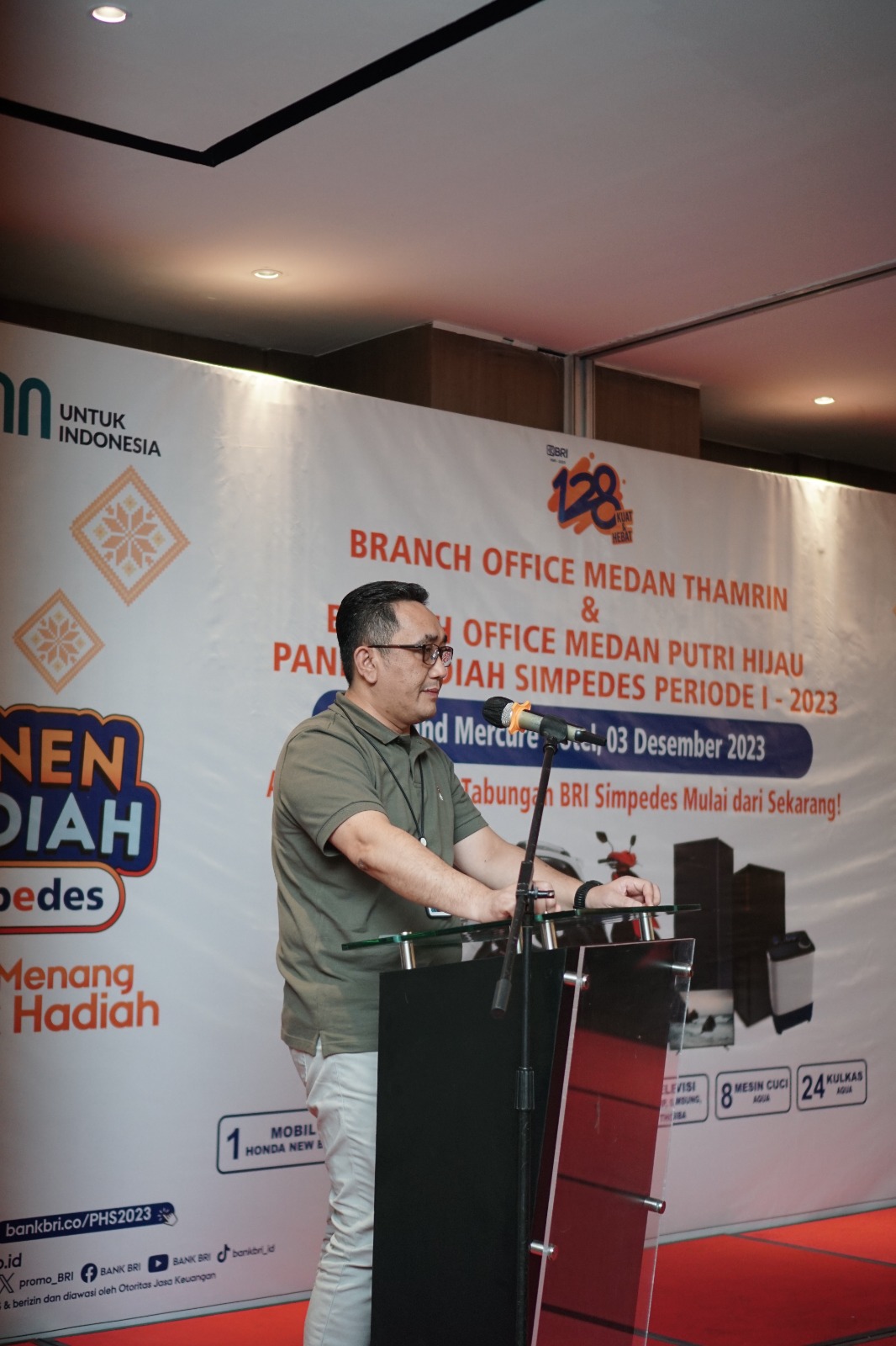 BRI BO Medan Putri Hijau Kembali Gelar Panen Hadiah Simpedes Semester 1