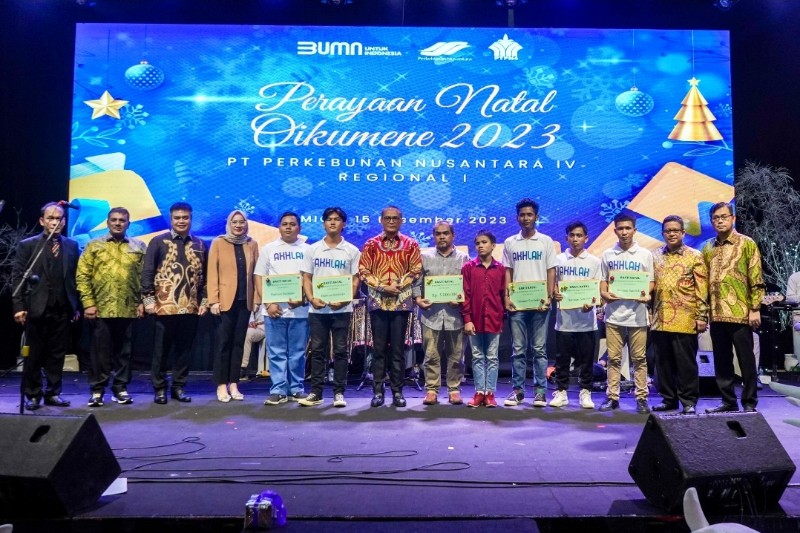 PT Perkebunan Nusantara IV Regional I Rayakan Natal Oikumene 2023