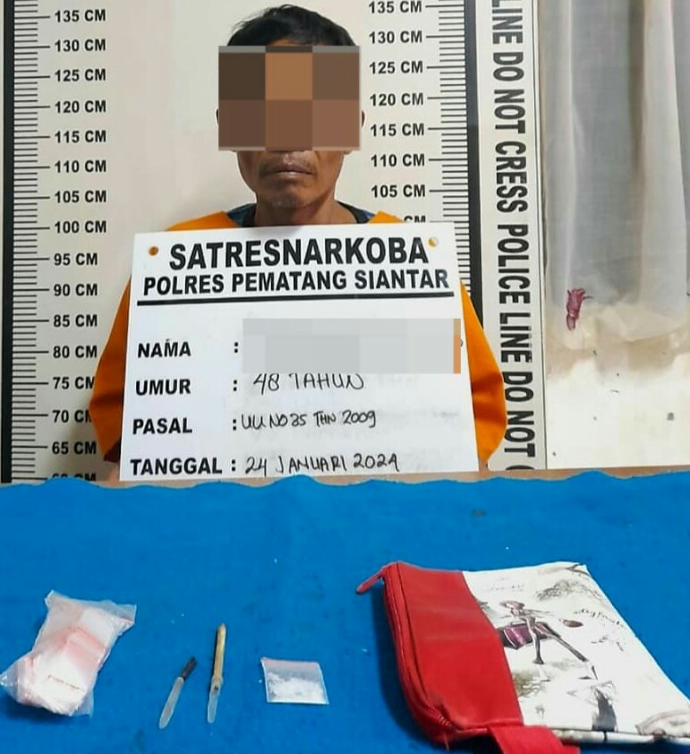 Polres P.Siantar Ringkus Residivis Miliki Sabu