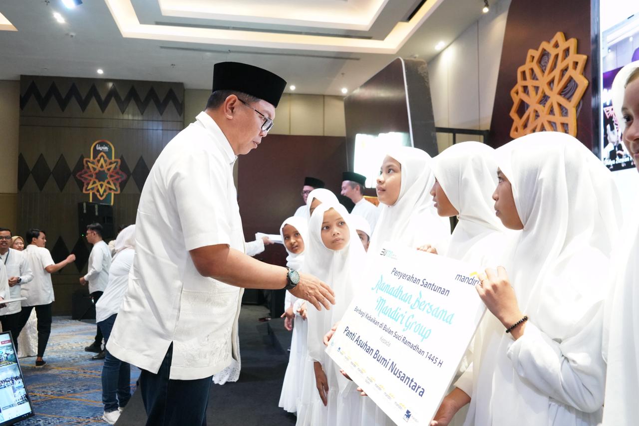 Tebar Berkah Ramadhan 1445 H, Bank Mandiri Santuni 2.750 Anak Yatim dan Dhuafa Di Medan
