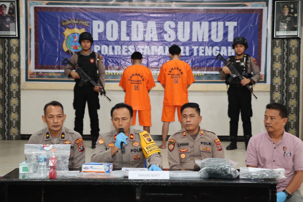 Polres Tapteng Berhasil Ungkap Kasus Pembunuhan Berencana Di Pantai Indah Kalangan