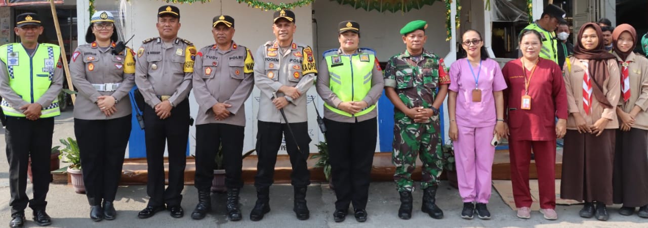 Kapolres P.Siantar Cek Kesiapan Awal Posyan Dan Pospam Operasi Ketupat Toba