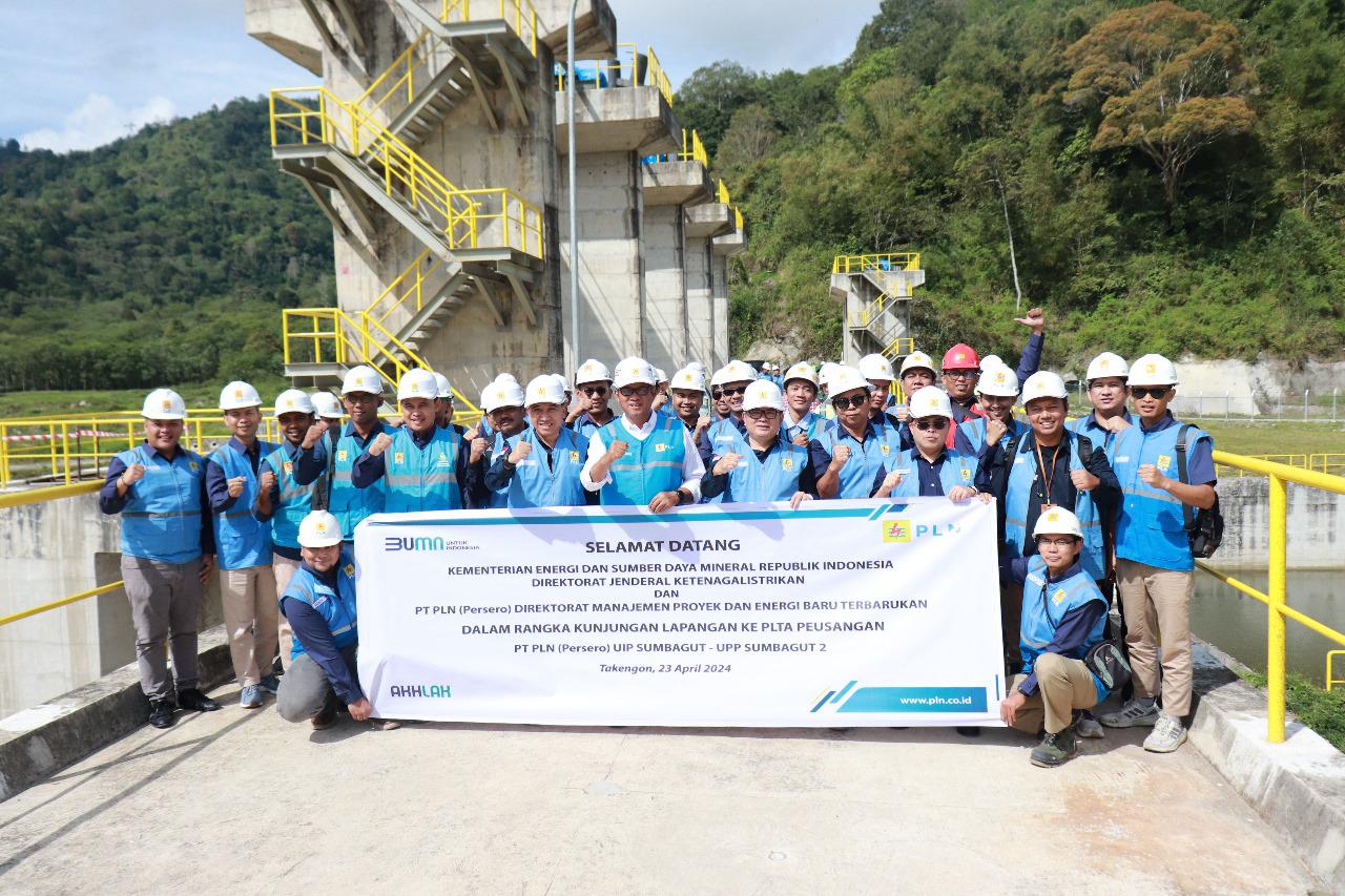Dirjen Ketenagalistrikan Kementerian ESDM dan Direksi PLN Tinjau PLTA Peusangan