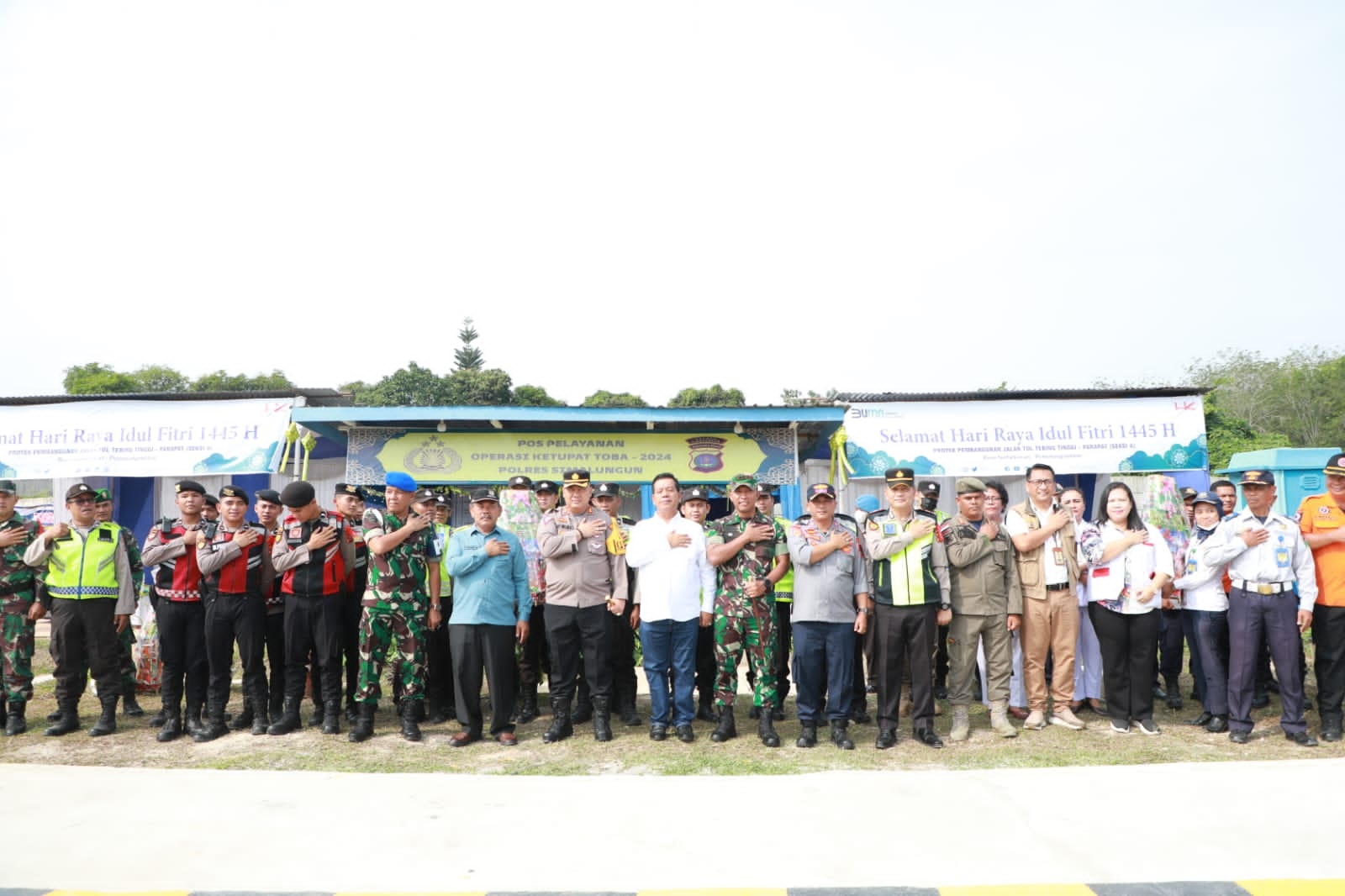 Kapolres Dan Bupati Simalungun Monitoring Pos Pam Ops Ketupat Toba 2024