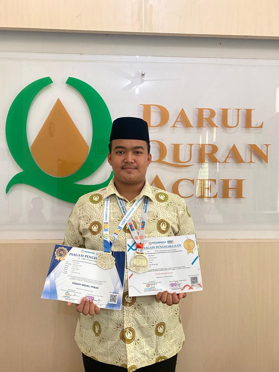 Santri Dayah DQA Raih Medali Emas Dan Perak Pada Ajang Tingkat Nasional