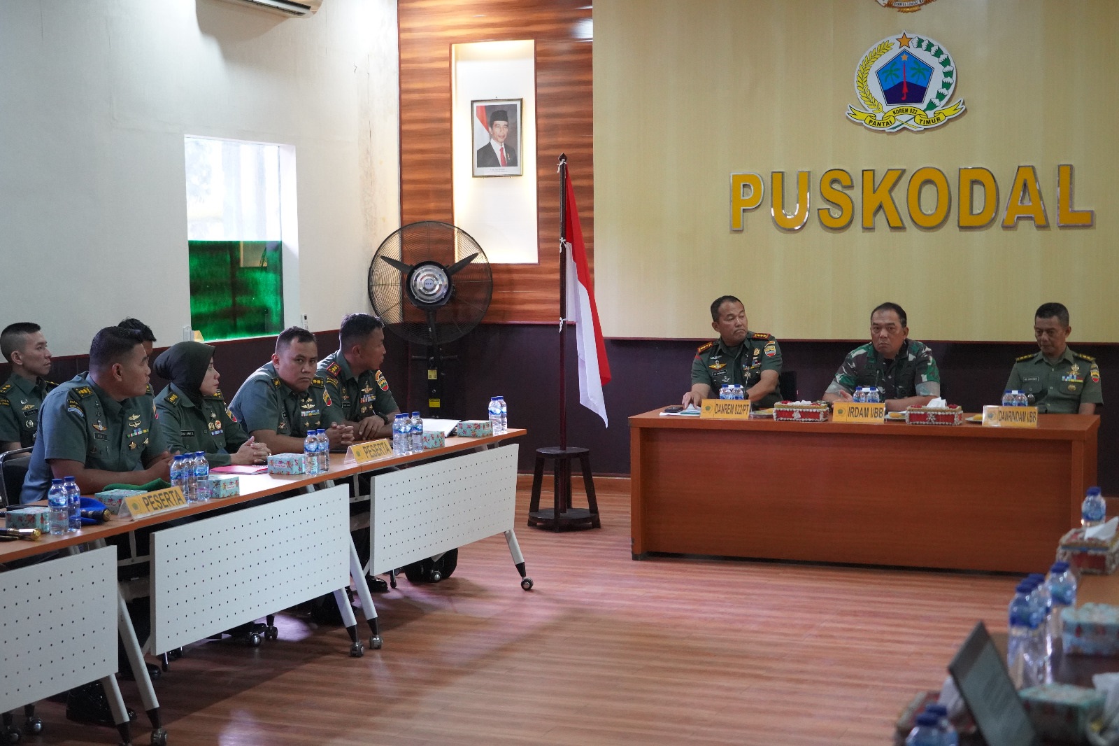 Korem 022/PT Terima Kunjungan Tim Wasrik Itdam I/BB