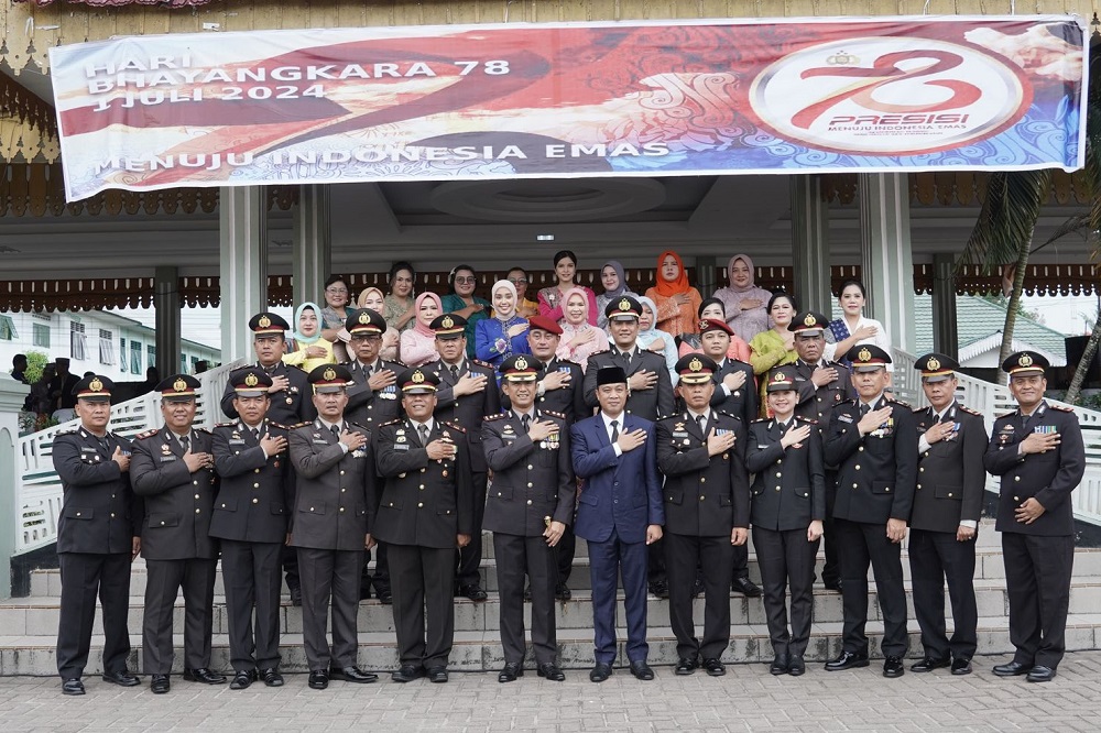 Pj Wali Kota Hadiri Upacara HUT Ke-78 Bhayangkara