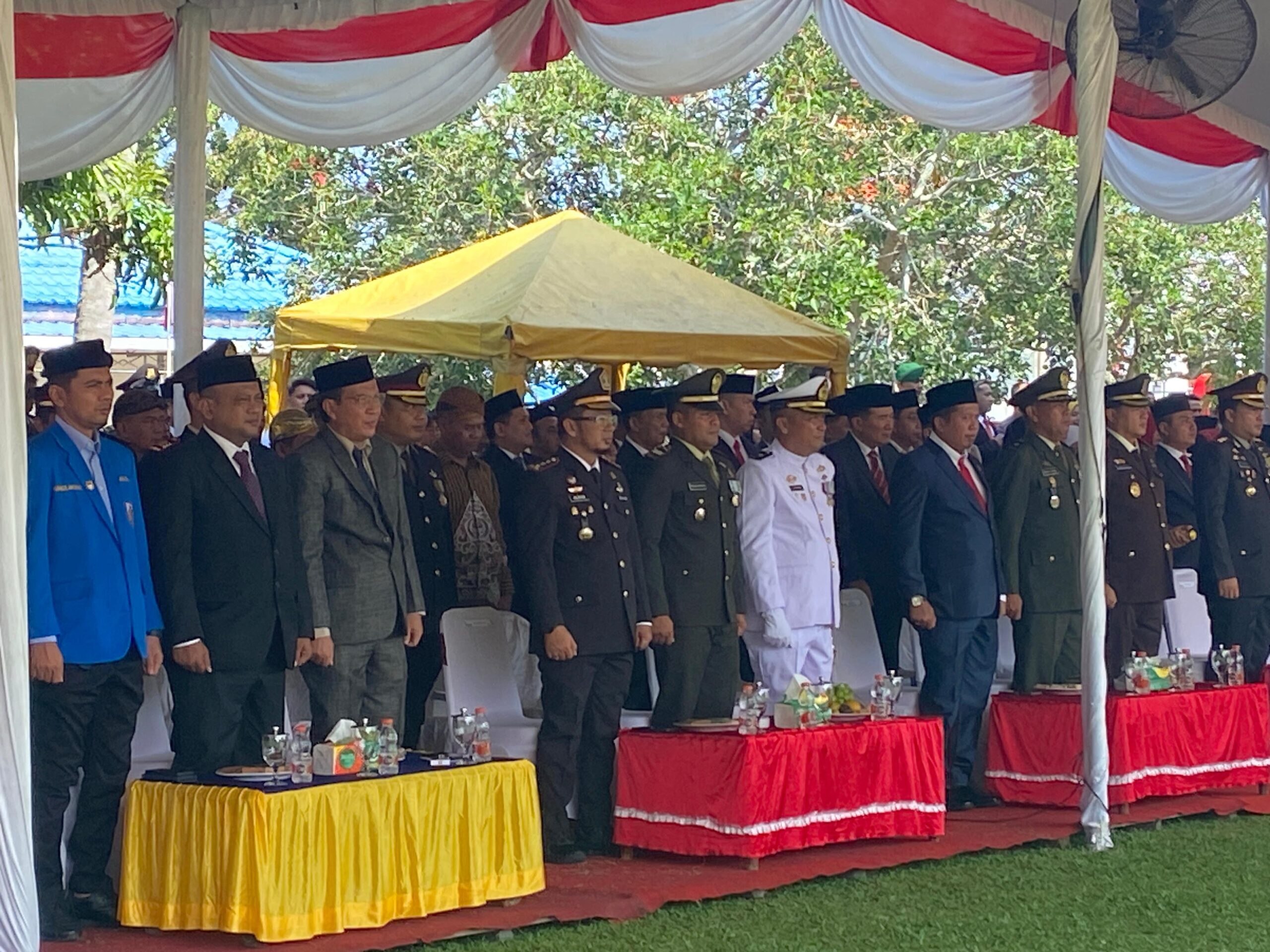 Upacara Peringatan HUT Ke-79 RI Di Lapas Labuhan Ruku Khidmat