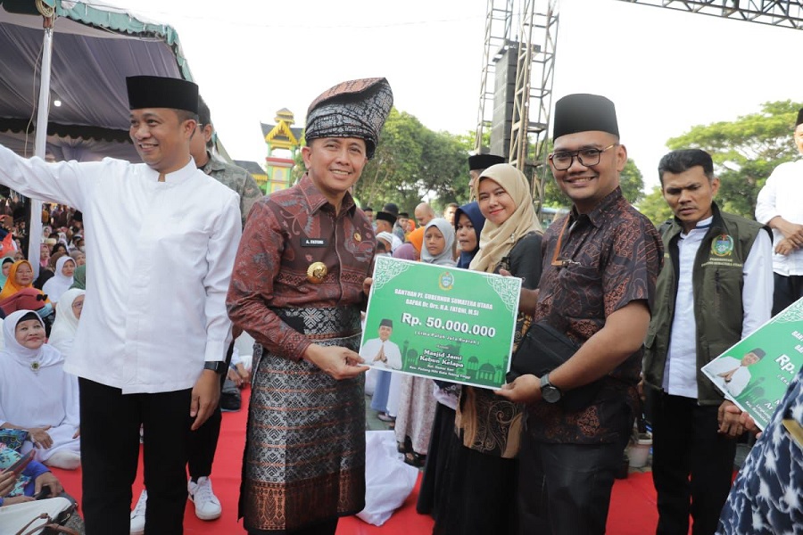 Dihadiri Ribuan Masyarakat, Tabligh Akbar Di Tebingtinggi Semarak