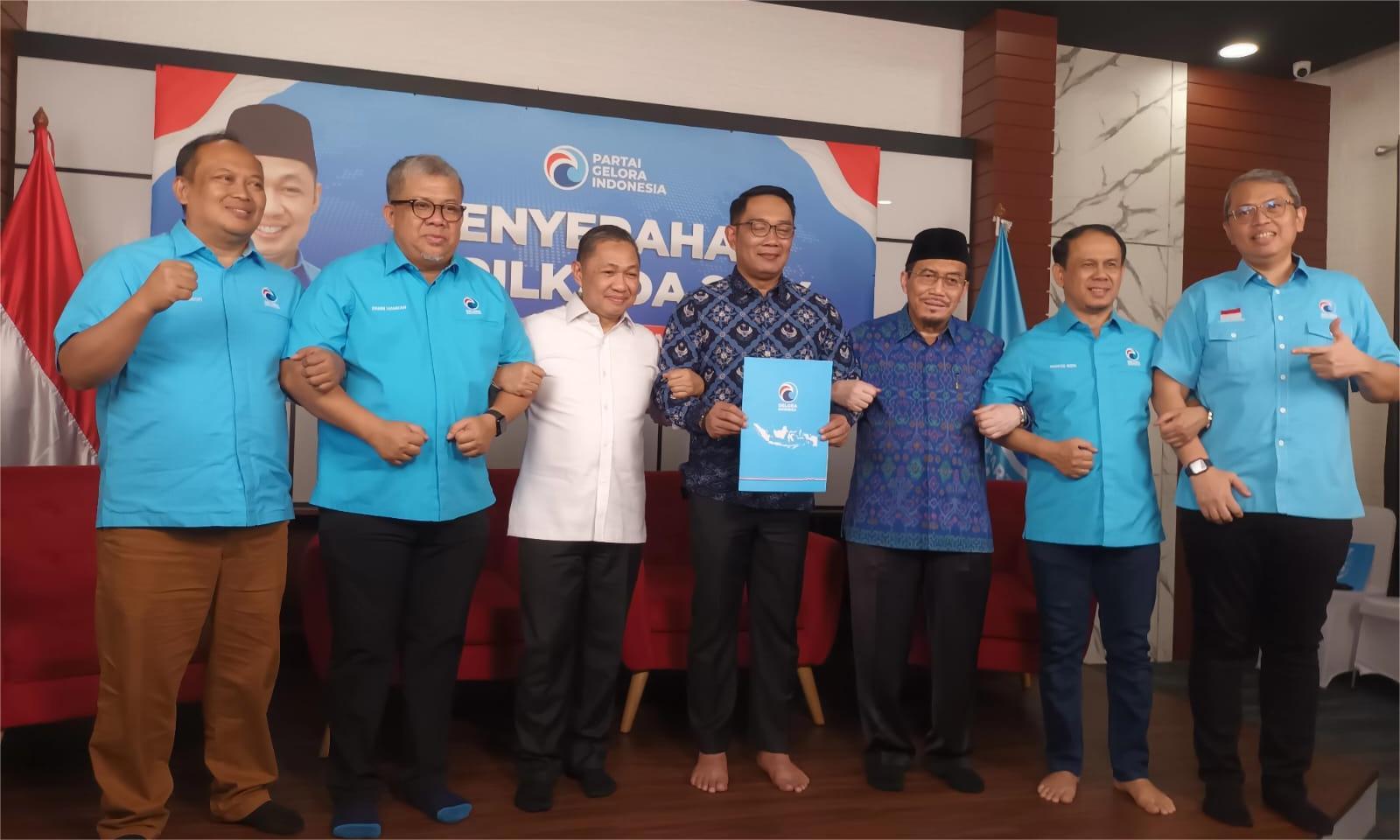 Partai Gelora Serahkan SK Dukungan Pada RK-Suswono Di Pilkada DKI Jakarta