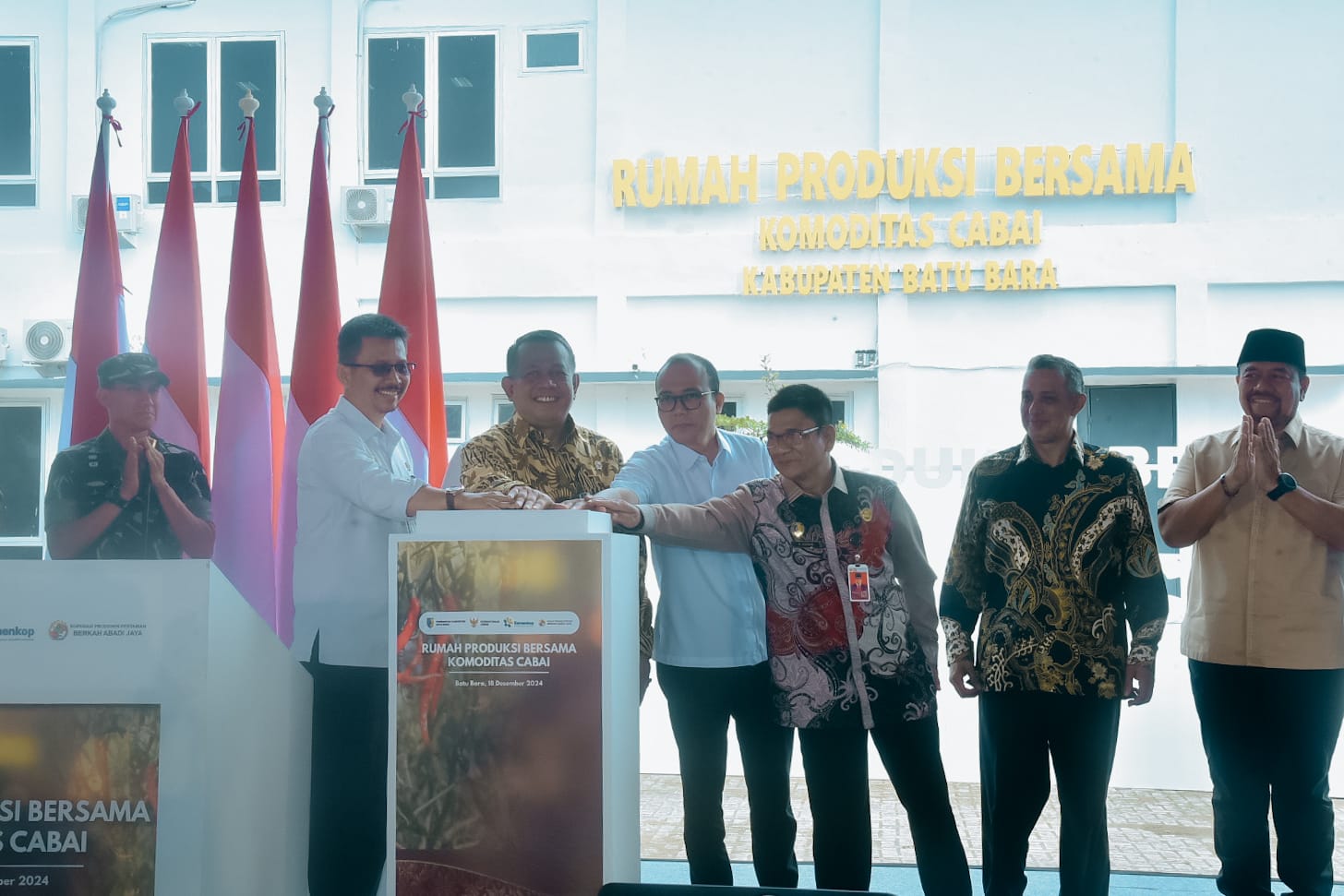 Wamen UMKM Resmikan RPB Komoditas Cabai Di Batubara