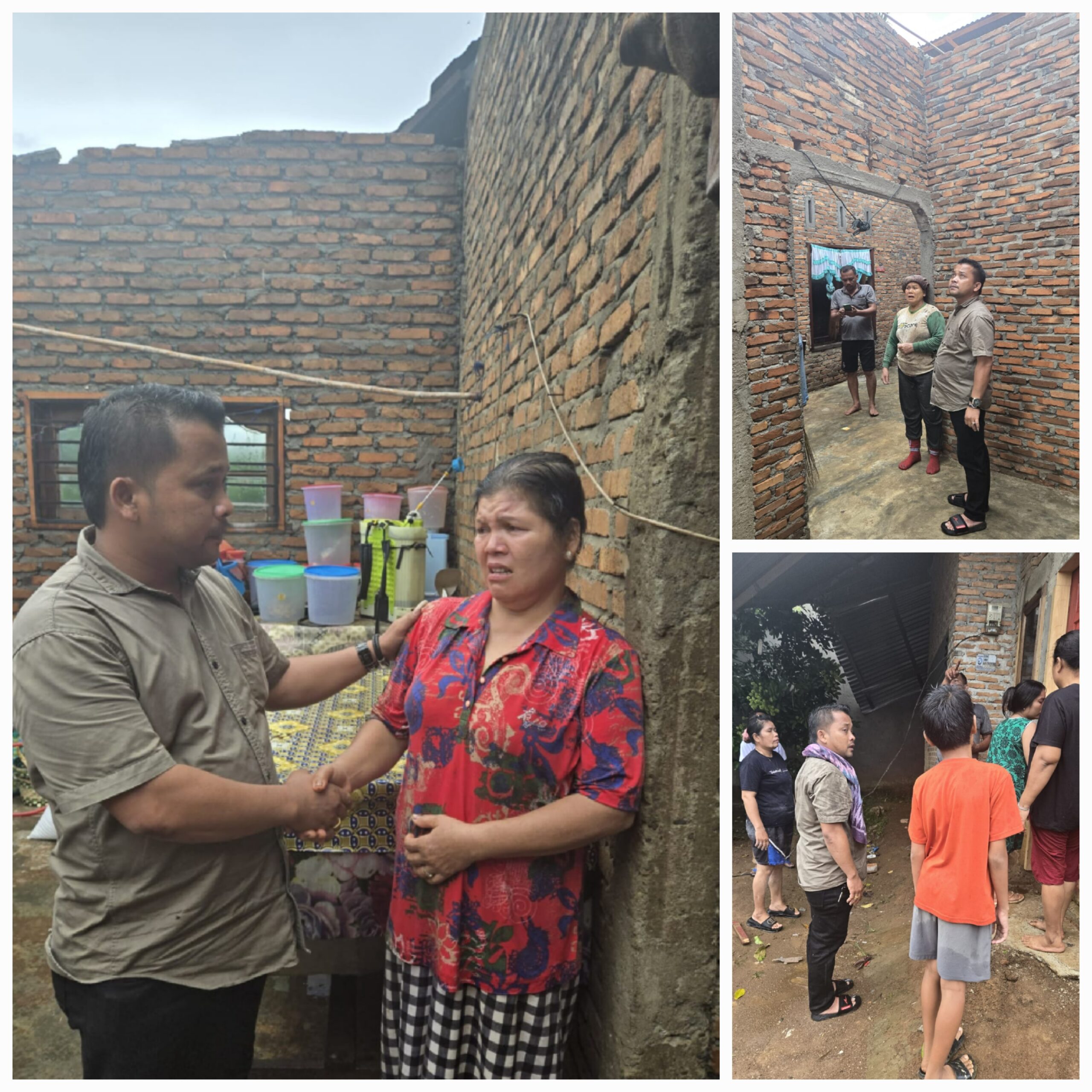 Herianto Sembiring Sampaikan Belasungkawa Korban Angin Puting Beliung, 1 Tewas Dan Rumah Rusak