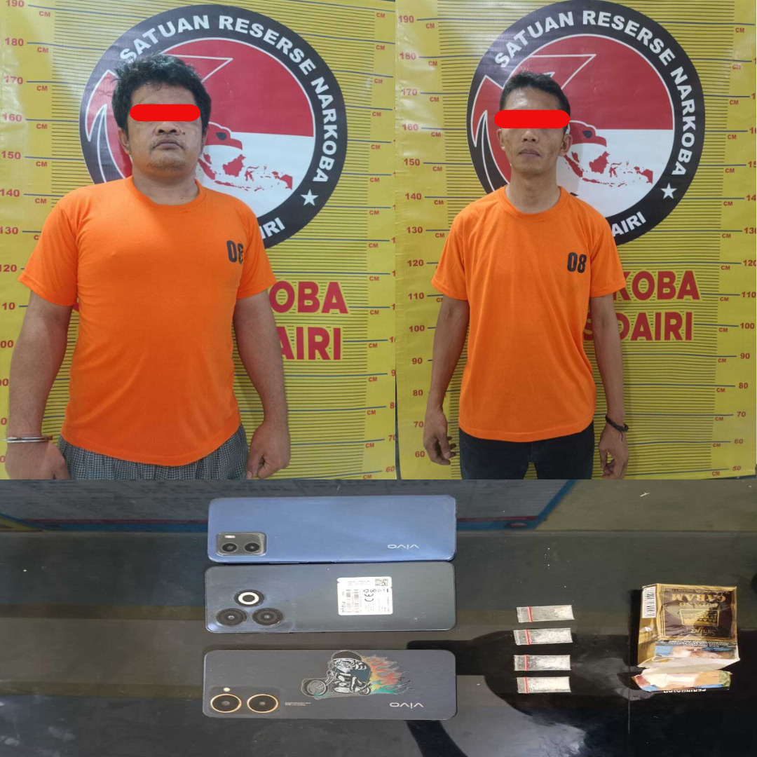 Sat Narkoba Polres Dairi Ringkus 2 Pemilik Sabu