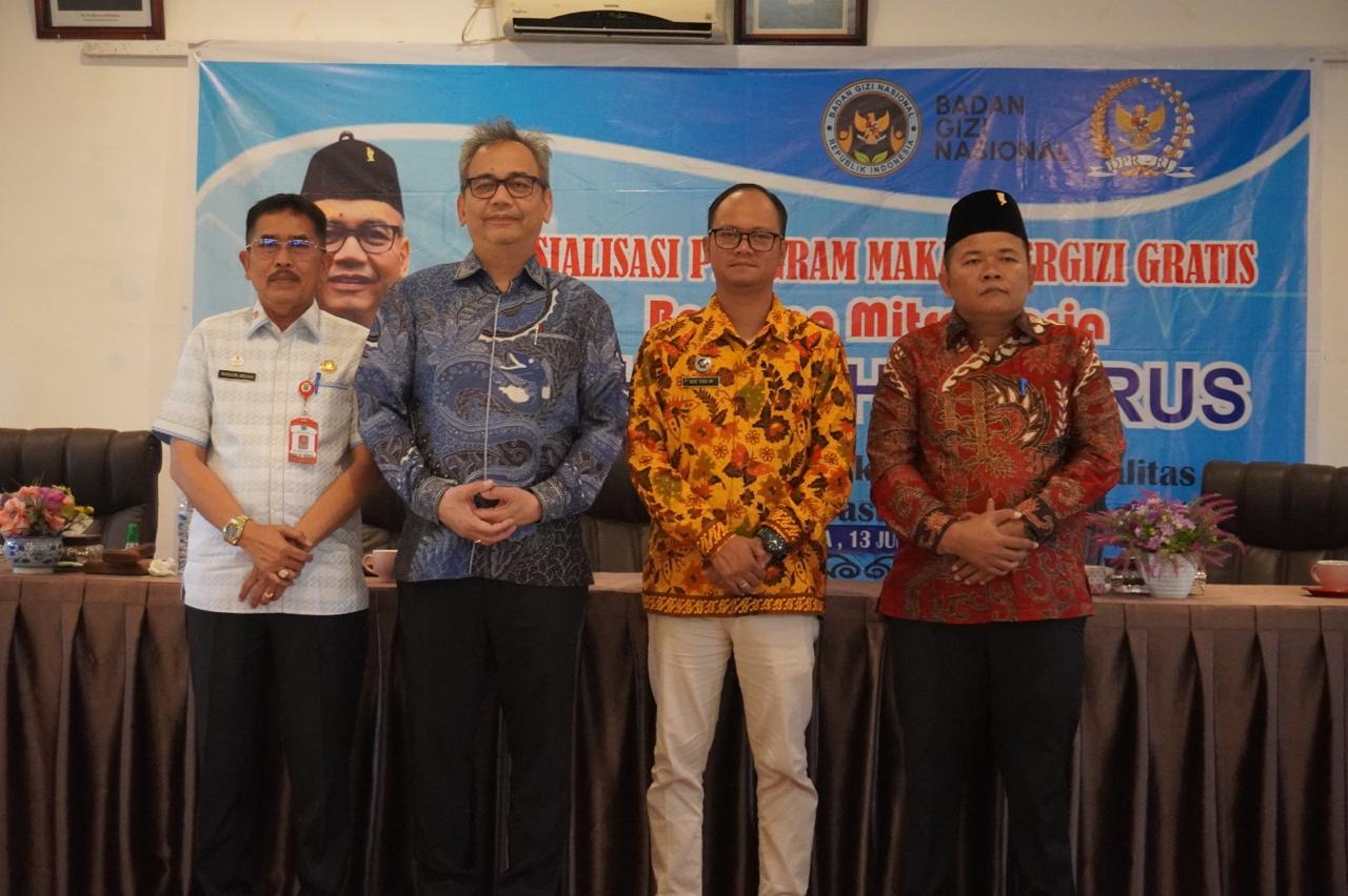 Sihar Sitorus Sosialisasi Program MBG Di Tapsel