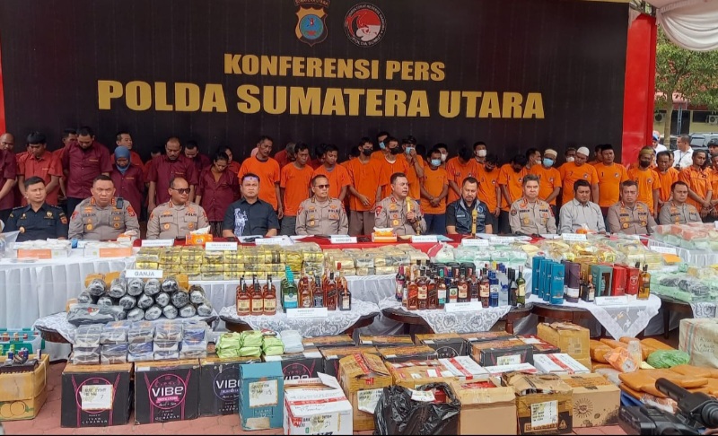Sepanjang 2025 Polda Sumut Ungkap 2.373 Kasus Narkoba